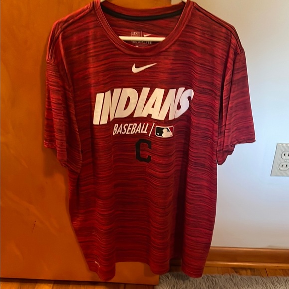 Nike | Shirts | Nike Red Indians Baseball Tee | Poshmark